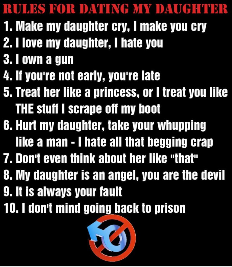 Rules For Dating My Daughter Meme Ideas | PrestaStyle